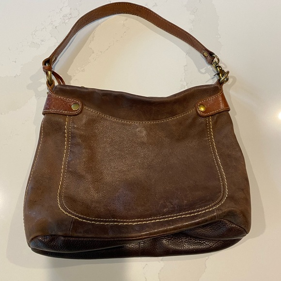 Fossil | Bags | Vtg Fossil Hobo Satchel Purse Leather 9s | Poshmark